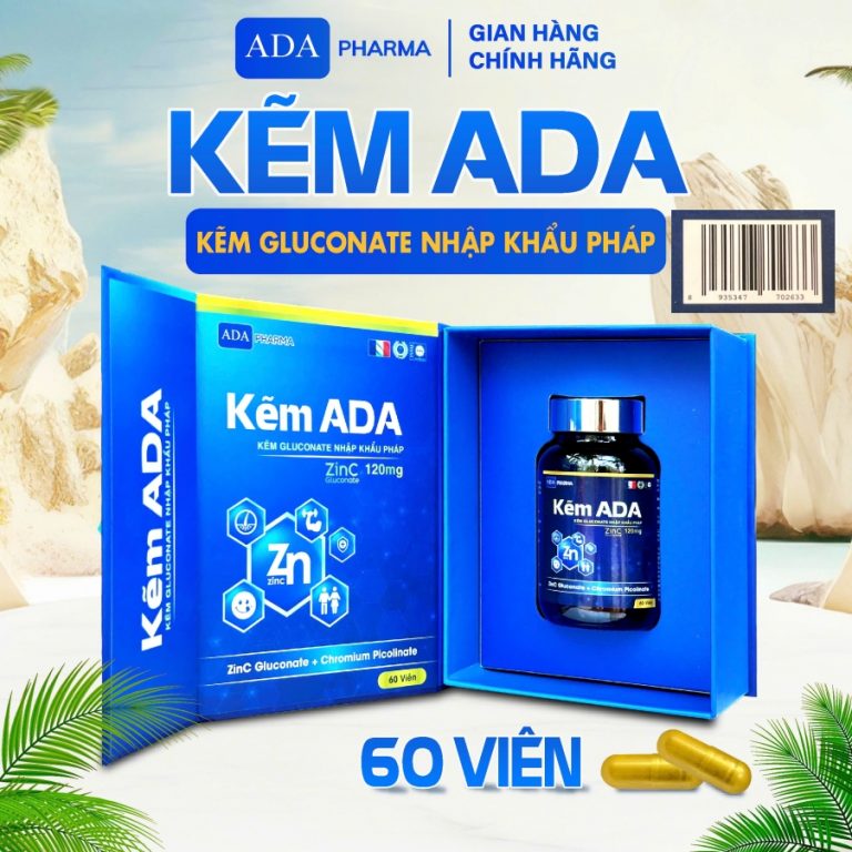 Kẽm ADA nhập khẩu Pháp - Bổ sung vi chất Kẽm tăng cường sức khỏe